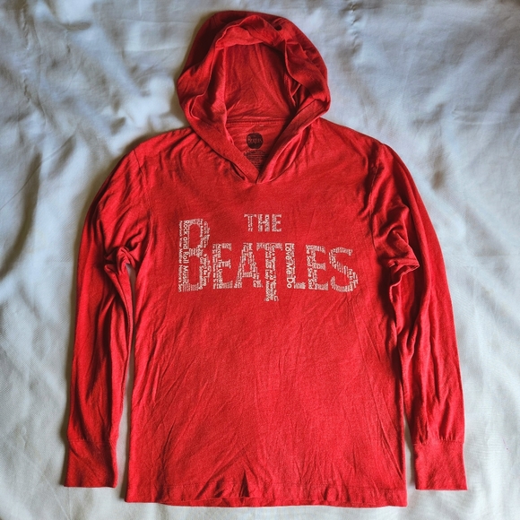 The Beatles | Sweaters | The Beatles Song Titles Logo S Hooded Pullover ...